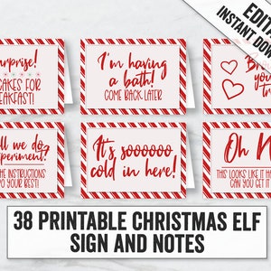 Printable Elf Signs, 38 Elf Printables, Elf Activity Notes, Printable ...