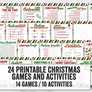 Printable Christmas Games, Printable Activities for Christmas ...