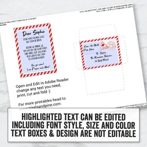 Mini Printable Elf Letter, Editable Elf Letter Tiny, Christmas Elves ...