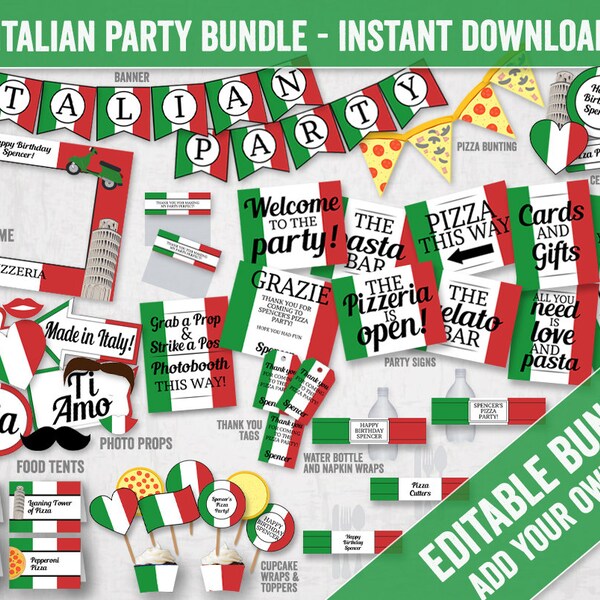Italian Party Decor - Etsy