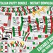 Printable Italian Party Bundle Editable Italian Party | Etsy