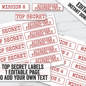 Suspect Printable Signs, Spy Party Mission Kit, Printables Secret Agent ...