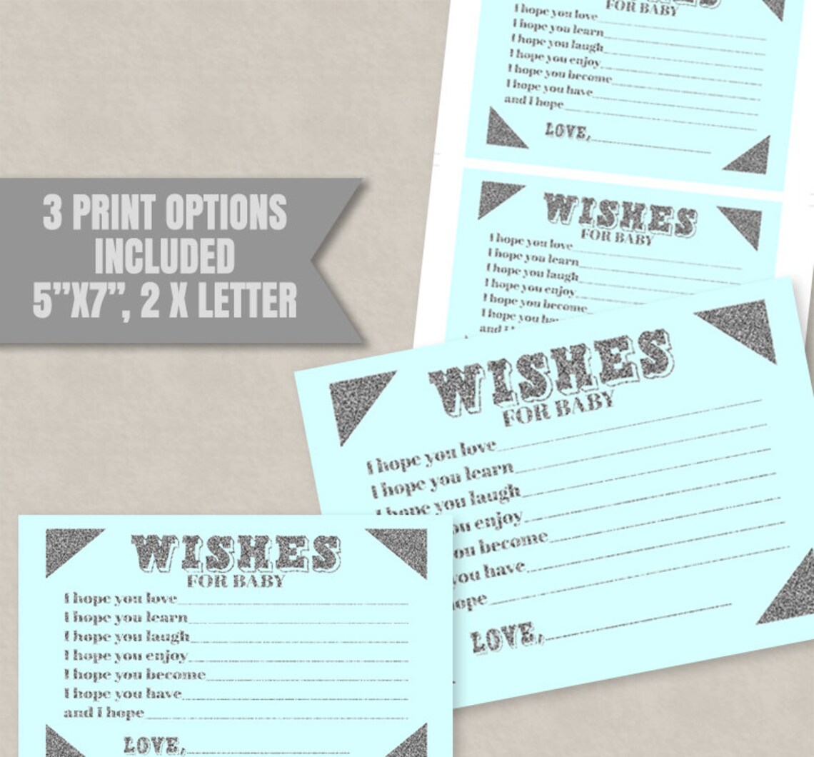 Blue Baby Shower Printable Games Set of Three Blue and | Etsy