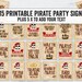Printable Pirate Themed Party Signs, Printable Pirate Party Decor, Old ...