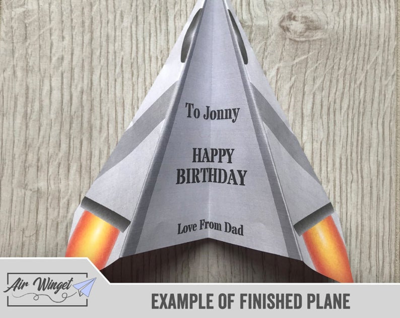 Fighter Jet Paper Plane Template Editable Fight Jet Plane | Etsy