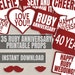35 Ruby Anniversary Prop Printables, 40th Anniversary Props, Wedding ...