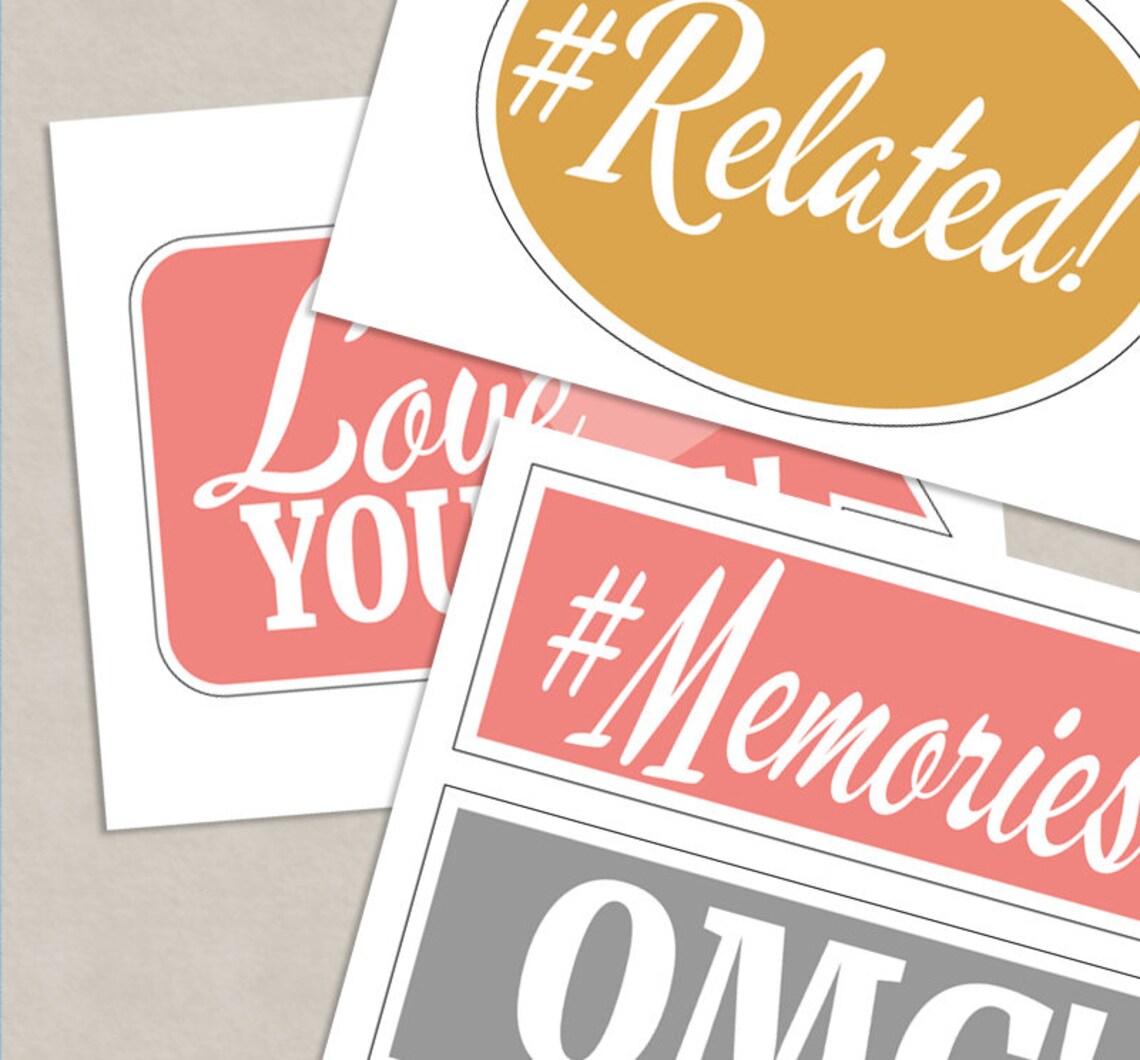 40 Family Photo Booth Props Family Party Selfie Props | Etsy UK