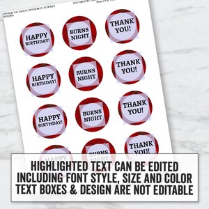 Tartan Cupcake Toppers and Wrapper Printables, Editable Scottish Party ...