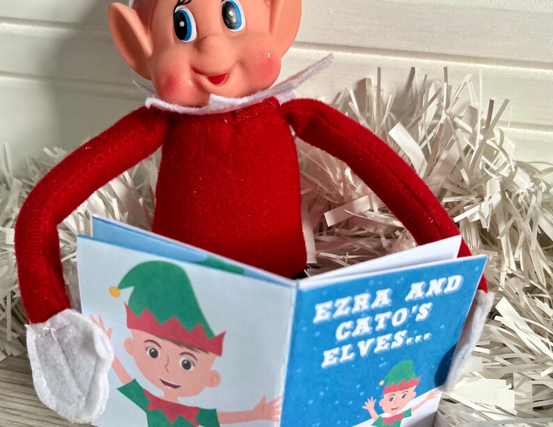 Printable Mini Elf Book, Add Your Own Text Elf Book, Mini Book for ...