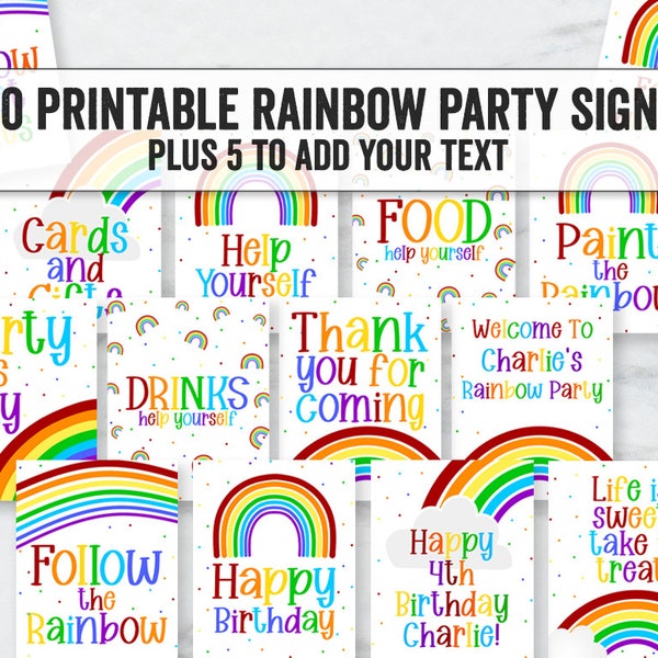 Rainbow Signs - Etsy