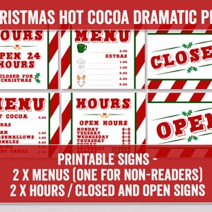Christmas Dramatic Play Printables, Christmas Hot Cocoa Stand Play ...