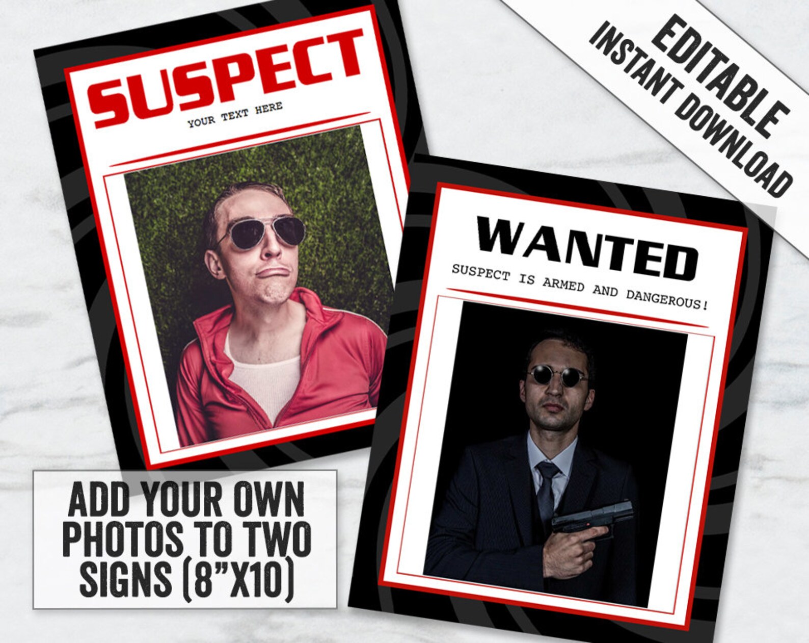 Suspect Printable Signs, Spy Party Mission Kit, Printables Secret Agent ...