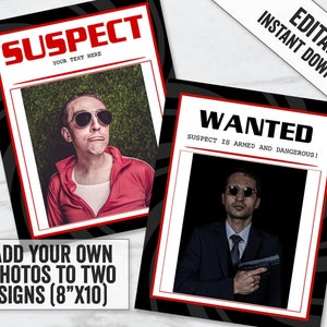 Suspect Printable Signs, Spy Party Mission Kit, Printables Secret Agent ...