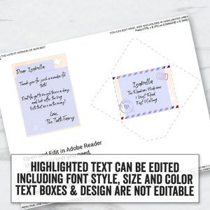 Printable Tooth Fairy Letter, Mini Printable Fairy Letter, Cute Fairy ...