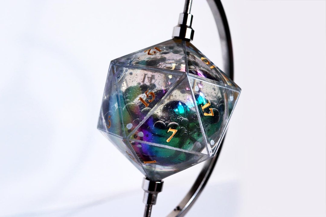 Interdimensional Rift. OVERSIZED D20. 45mm to Face Mega Chonk. Liquid ...