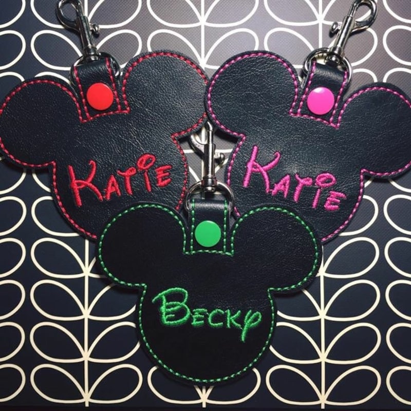 Mickey Name Tag - Etsy