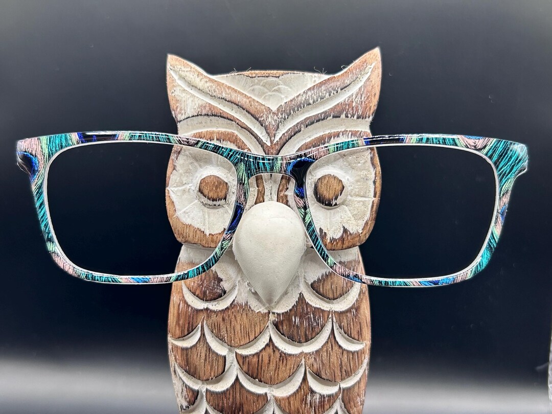 Natural Peacock Magnetic Eyeglass Topper - Etsy