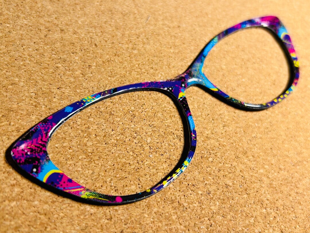 80s Grunge Magnetic Eye Toppers, Choose From Thin Acrylic or Thicker 3D ...