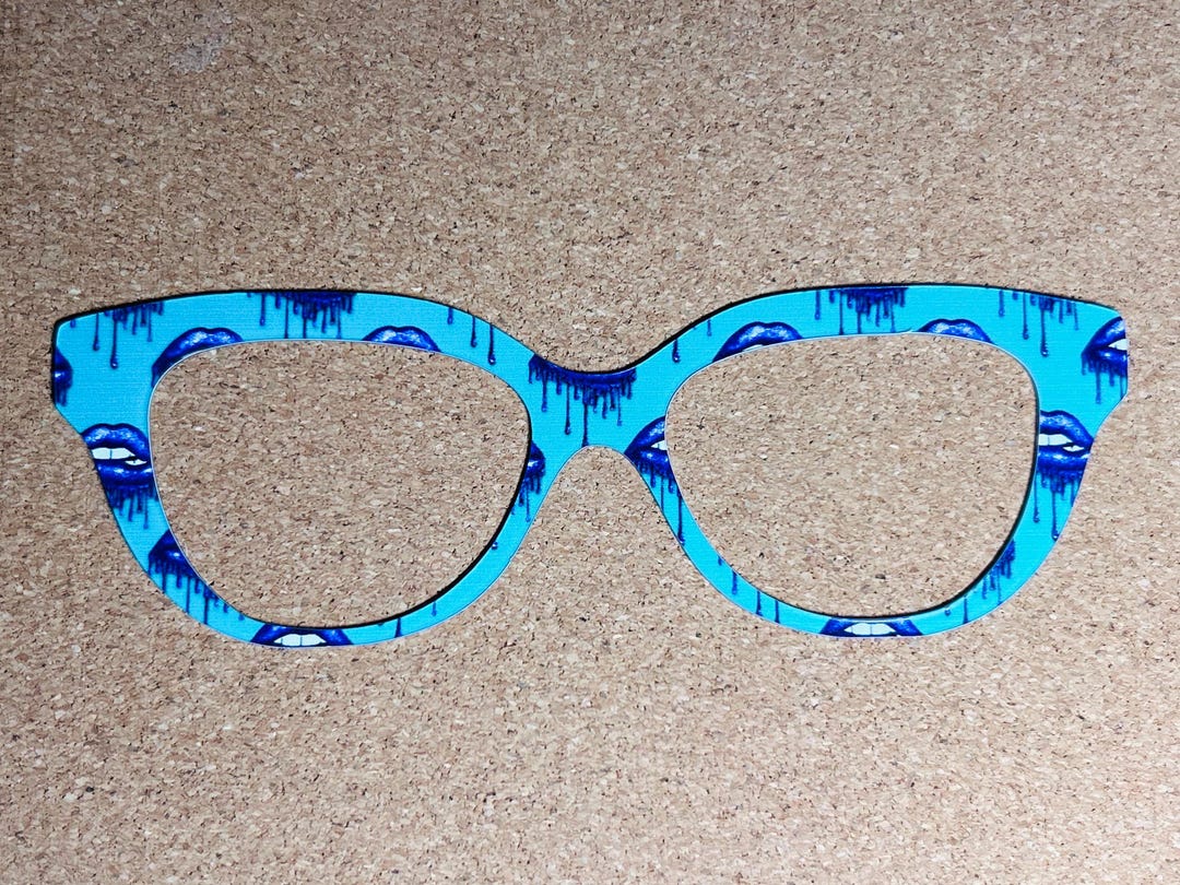 Blue Lip Bite Magnetic Eye Toppers, Choose From Thin Acrylic or Thicker ...