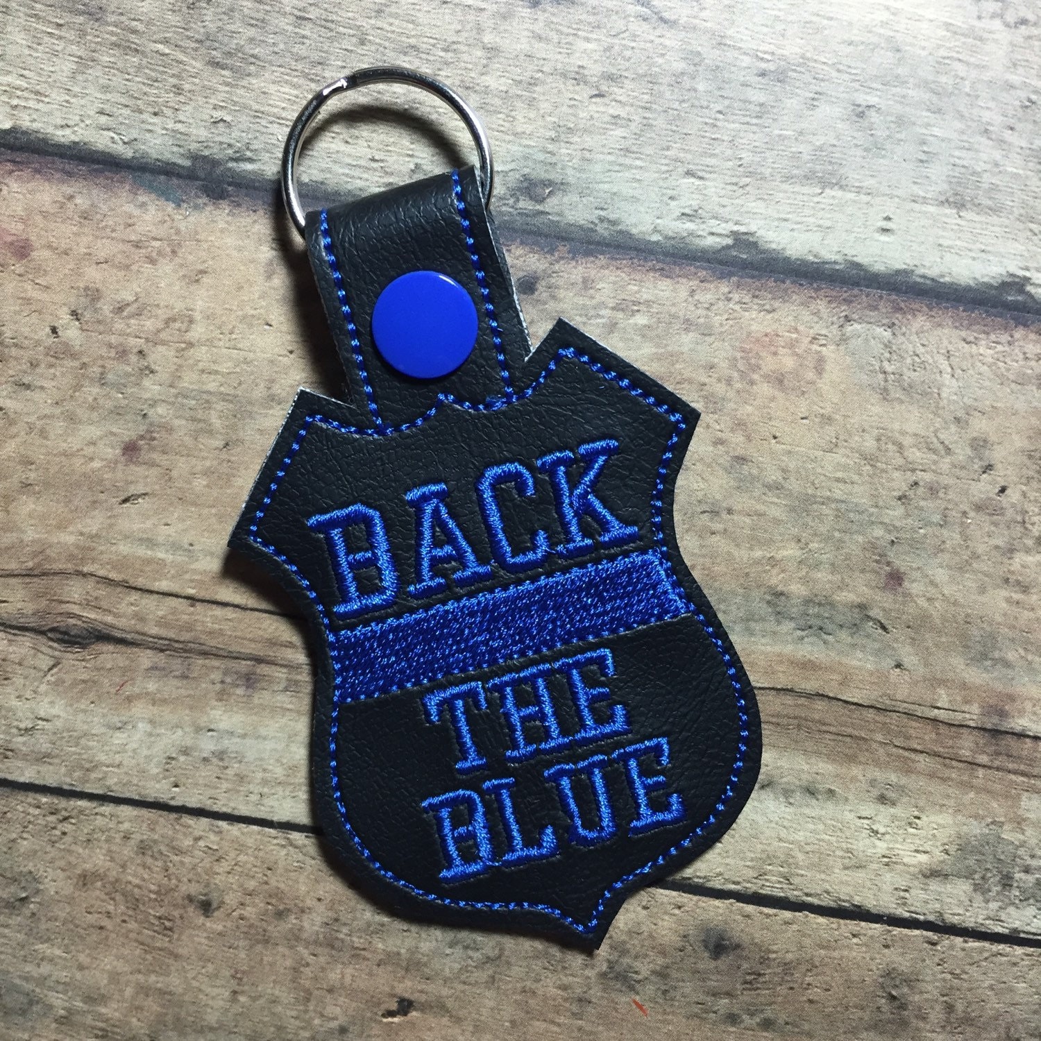 Police Support Back the Blue Vinyl Keychain - Etsy