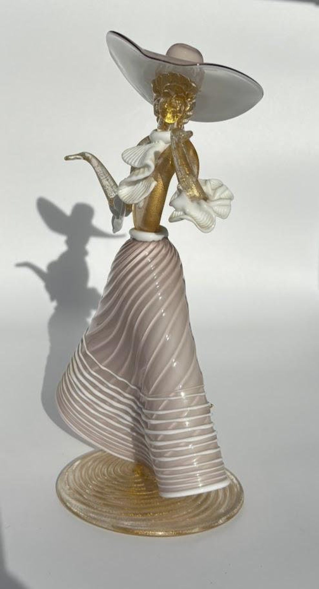 Murano Goldoni Hand Blown Woman Dancing Figurine With Gold Polveri 10 ...