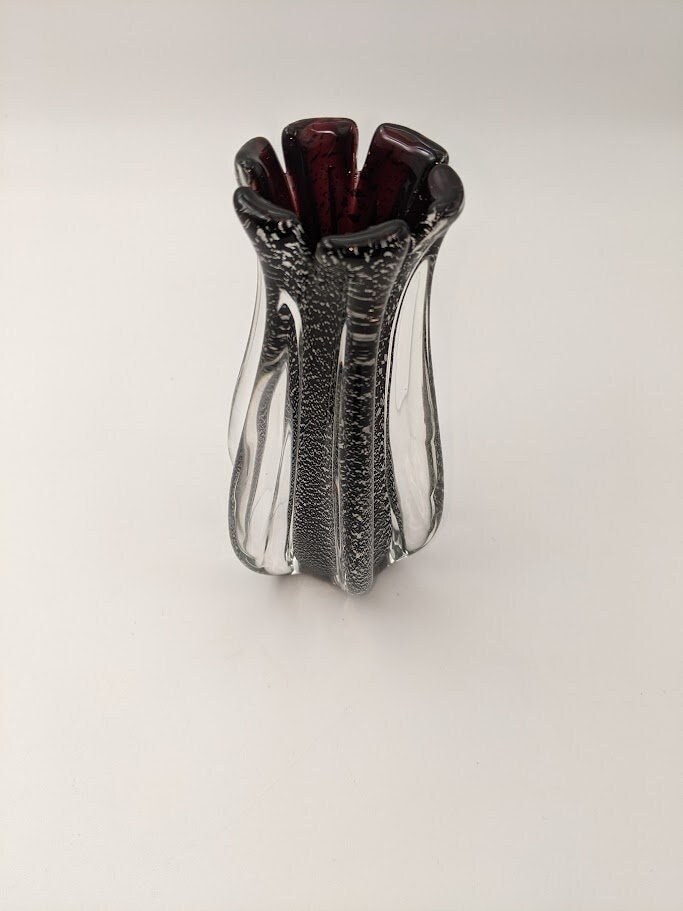 Vetreria Oball Murano Art Glass Vase, Likely by by Luigi Onesto. 5.75 ...