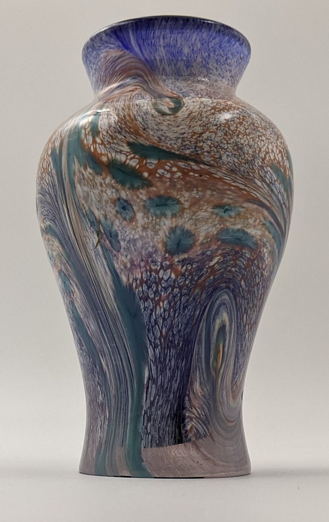 Hand Blown, Art Glass Vase Signed Steven Webber 1997. 4.5" - Etsy