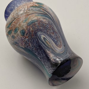 Hand Blown, Art Glass Vase Signed Steven Webber 1997. 4.5 - Etsy