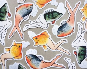 Mermaid Sticker - Etsy