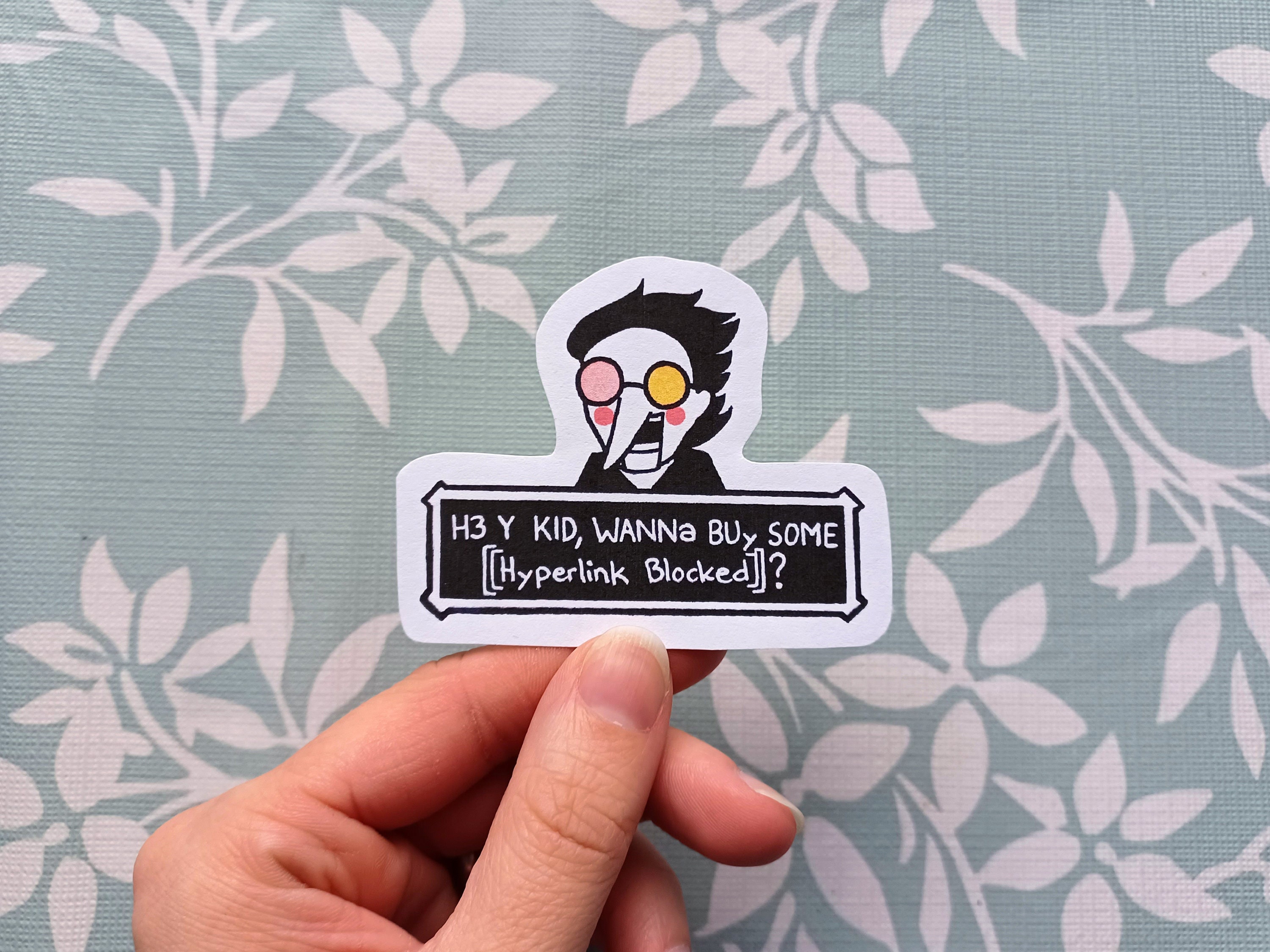 Spamton G. Spamton hyperlink Blocked Matte Paper Art Sticker - Etsy