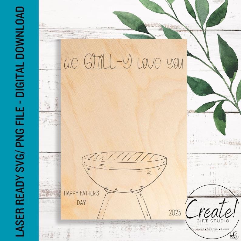Father's Day Handprint Grill Sign SVG | Kids Gift for Dad (digital File ...