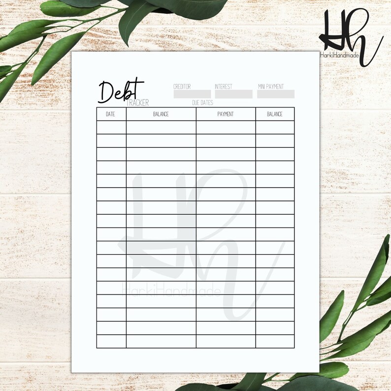 Printable Finance Trackers for Home, Crafters, and Small Business, 5 ...