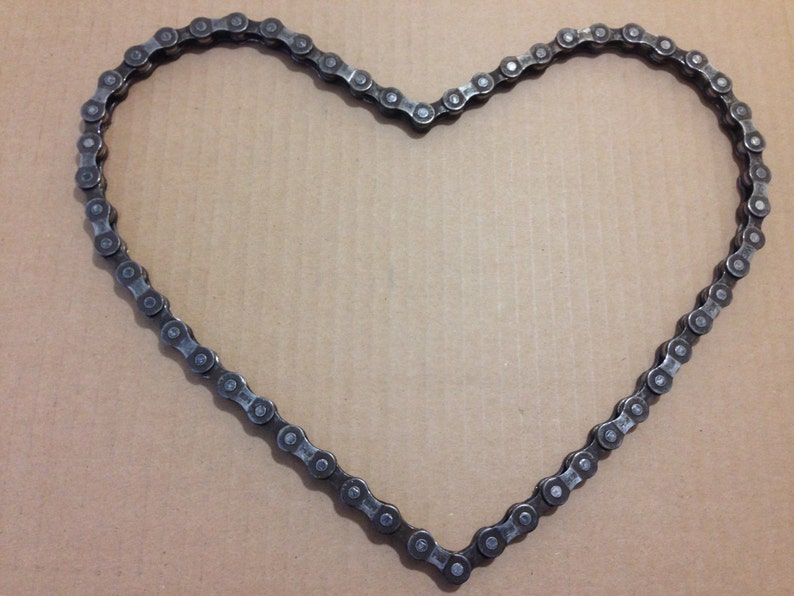 Chained up Heart (bicycle Chain Upcycled Into the Shape of a Heart) - Etsy
