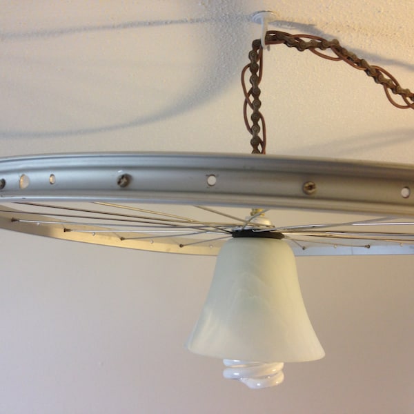 Bicycle Wheel Chandelier - Etsy