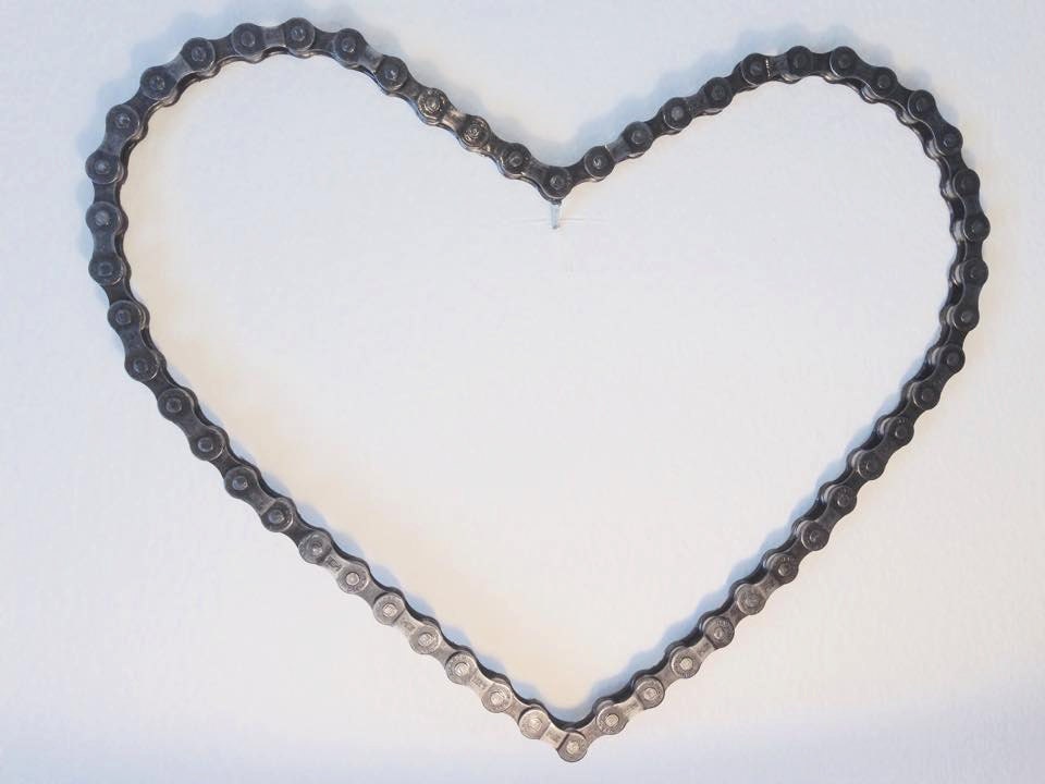 Chained up Heart (bicycle Chain Upcycled Into the Shape of a Heart) - Etsy