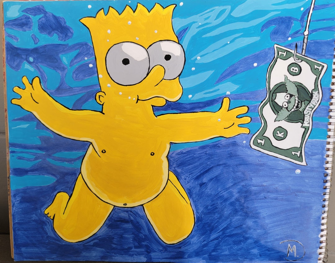 Nirvana Bart Simpson - Etsy