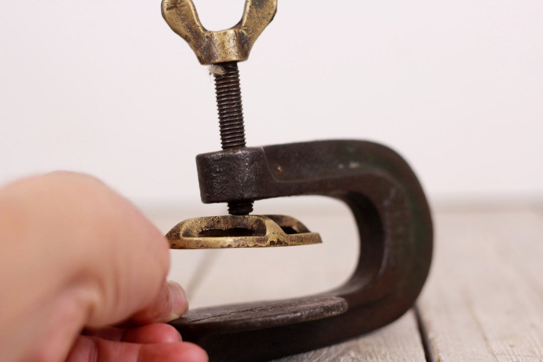 Metal and Brass C Clamp Vintage Clamp Clamp Press Vulcanizer Tire ...