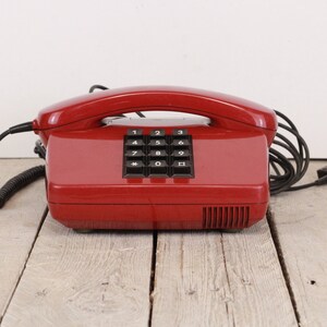 Vintage Push Button Phone Telephone Classic Telephone Red - Etsy