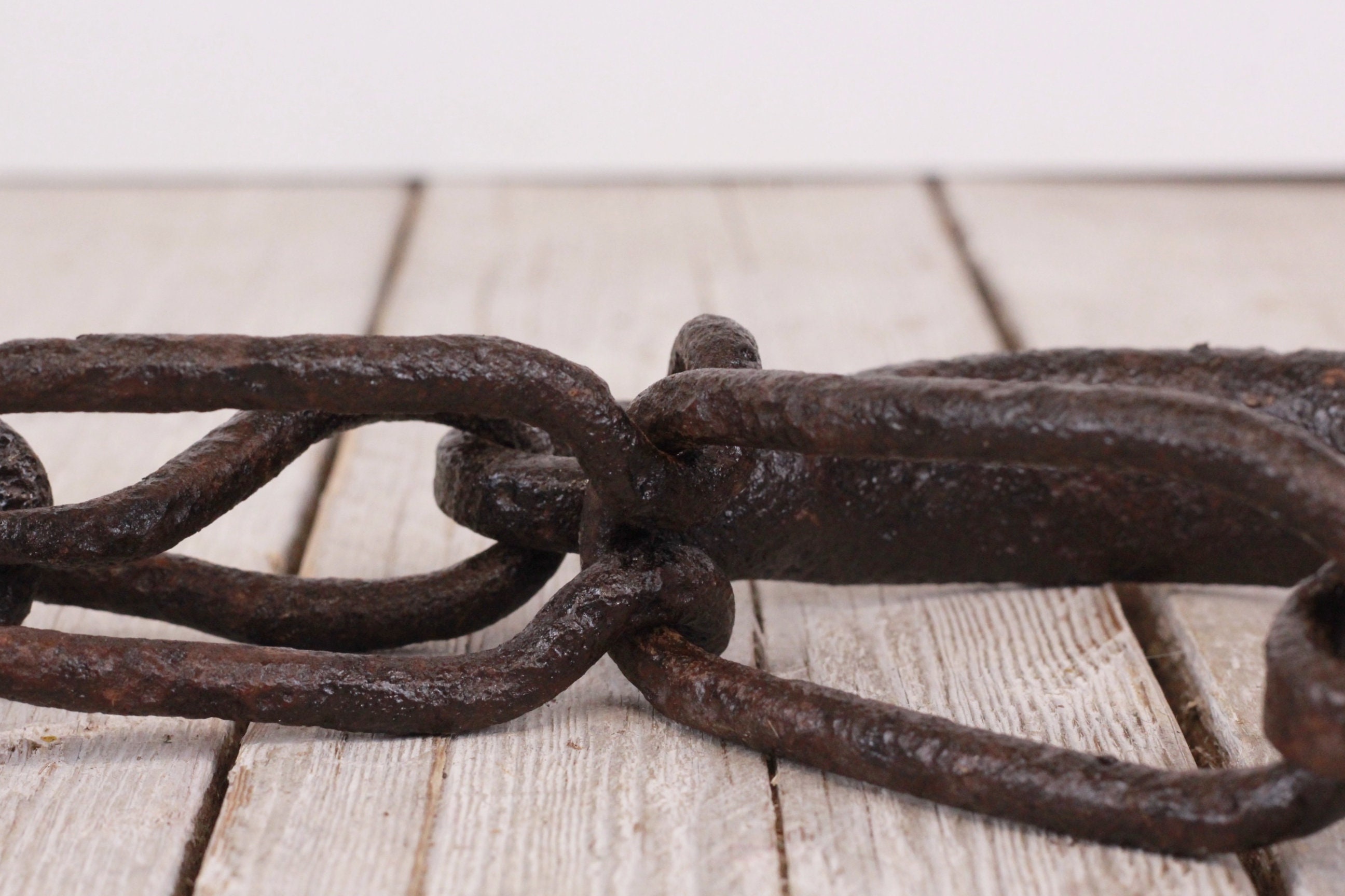 Antique Shackle Horse Leg Iron Chain Animal Ankle Shackle - Etsy