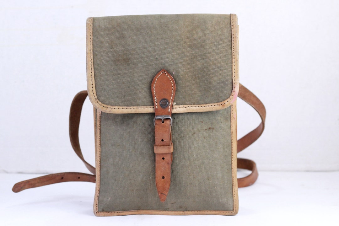 Vintage Military Canvas Field Bag: Crossbody Shoulder Bag - Etsy