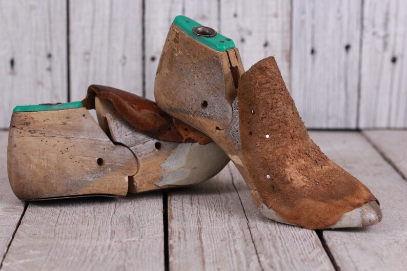 Antique Pair Shoe Lasts Shoe Forms Mold Wood Shoe Forms Wood - Etsy