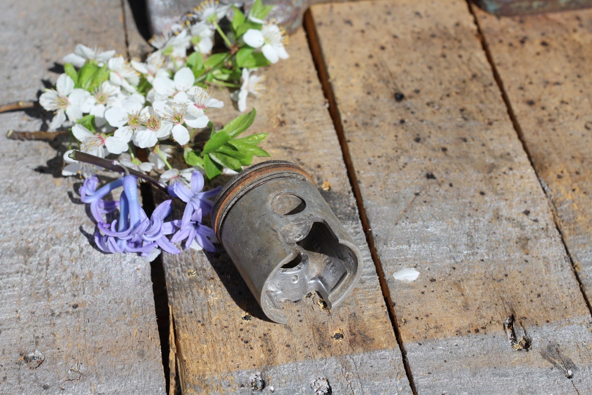 Vintage Motorcycle Piston Planter Flower Pot Abstract Vase | Etsy