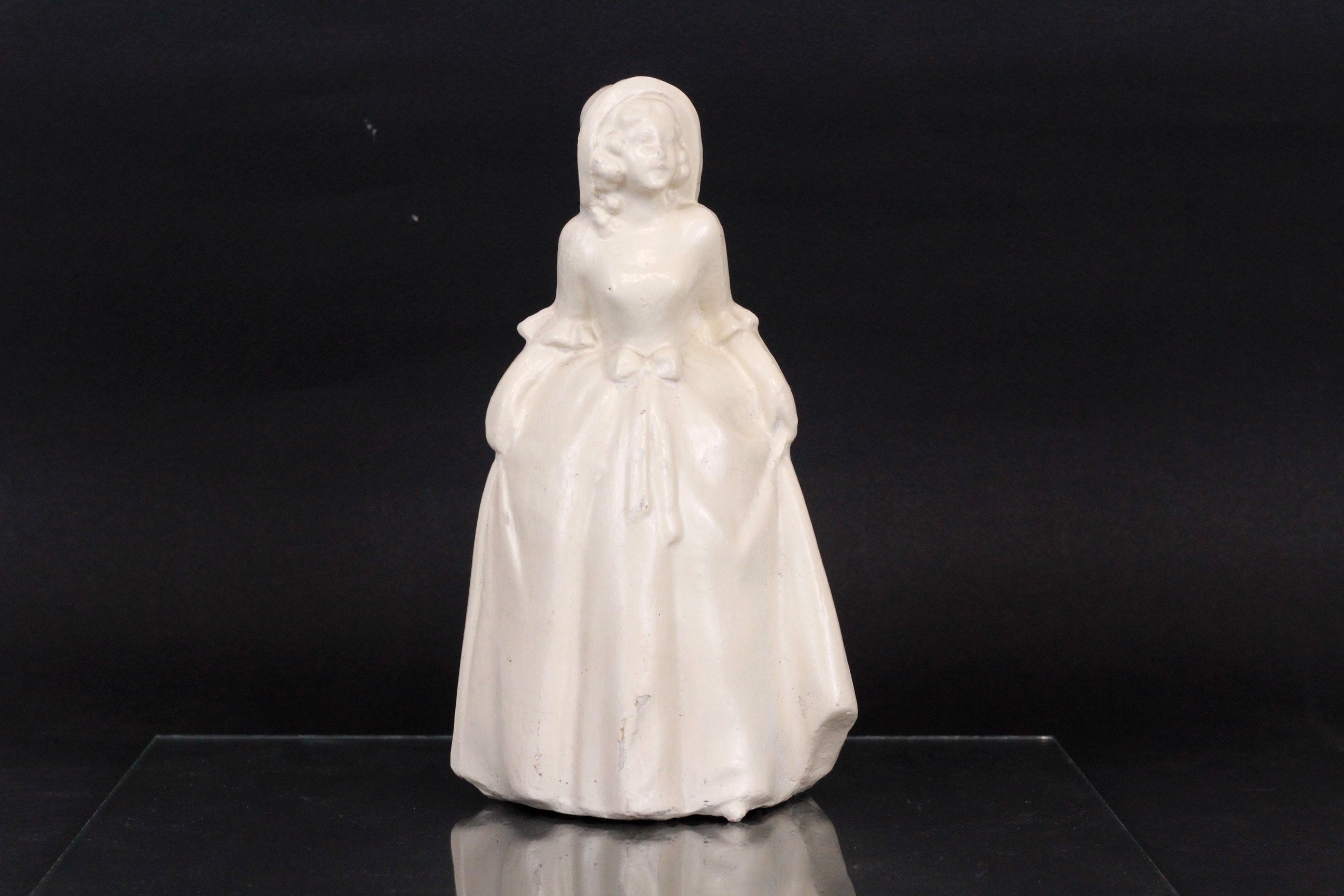Vintage Ceramic Lady Figure, White Woman Statuette, Victorian Woman - Etsy