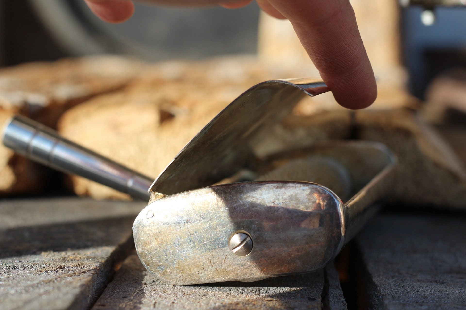 Vintage Chrome Crumb Sweeper With Rotating Brush Table Crumb - Etsy