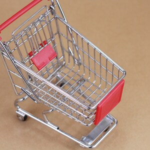 Supermarket Miniature Cart, Dollhouse Decor, 1:12 Scale Mini ...