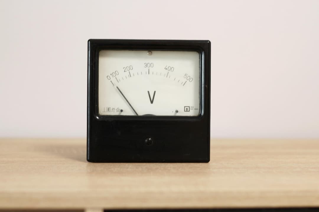 Vintage Educational Voltmeter, Electrical Measuring Device, Electric ...