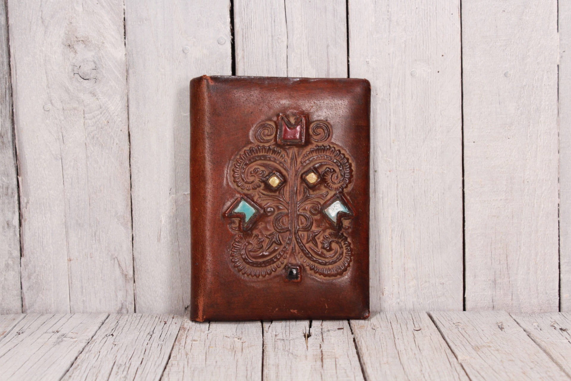 Vintage Leather Notebook Cover Book Cover Folder Document | Etsy