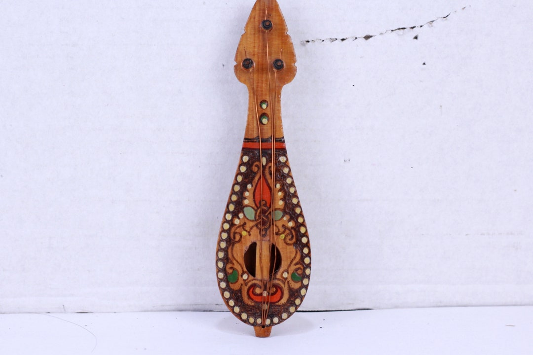 Decorative Fiddle, Small Fiddle 1960s, Handmade Wooden Musical ...