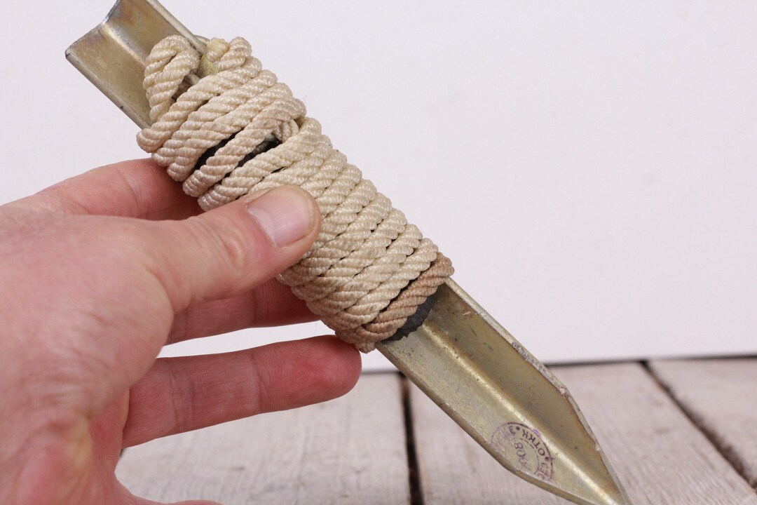Vintage Military Tent Spike With Rope Collectible - Etsy
