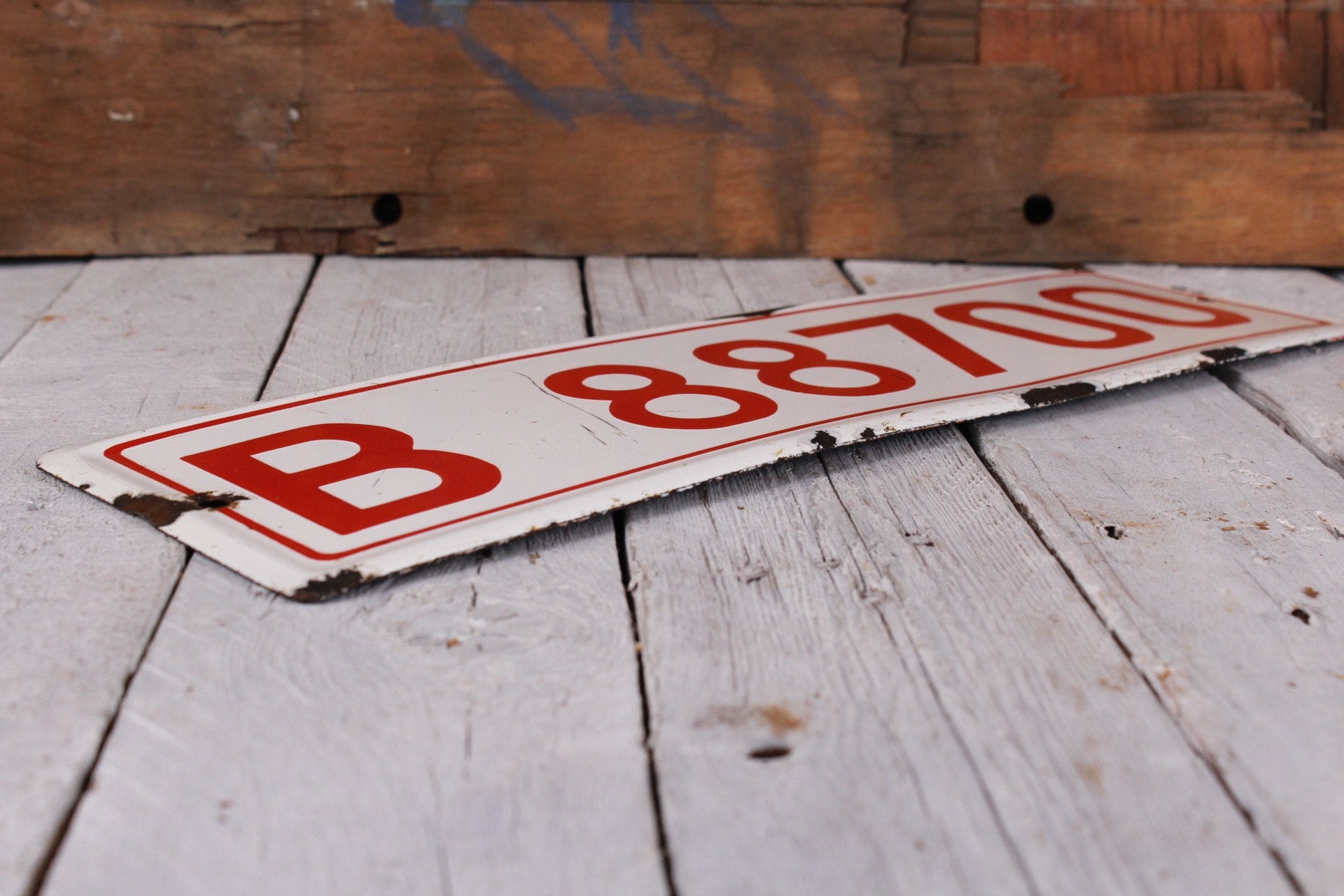 Vintage Military License Enamel Plate Army Registration | Etsy
